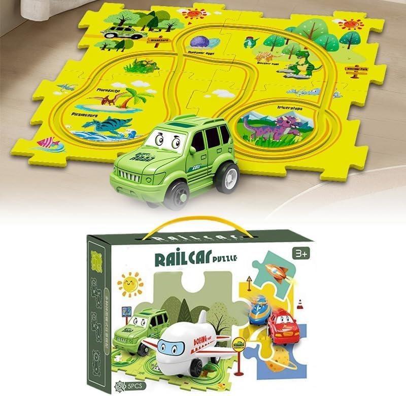 DIY Assembling Electric Car Track Puzzle - 5 pieces - Odeez ...