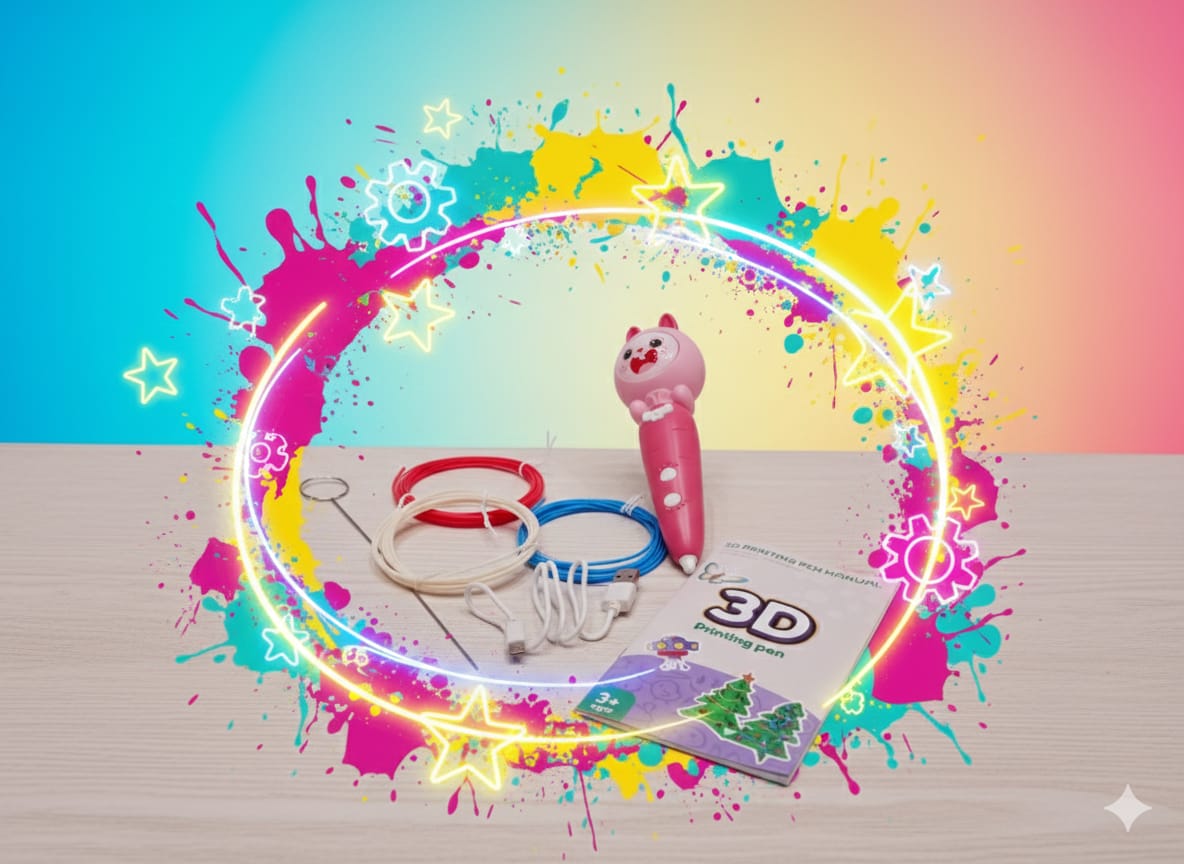 Buy Cute 3D Carrot Pen Rechargeable Drawing for Kids - 3D4 at Best ...