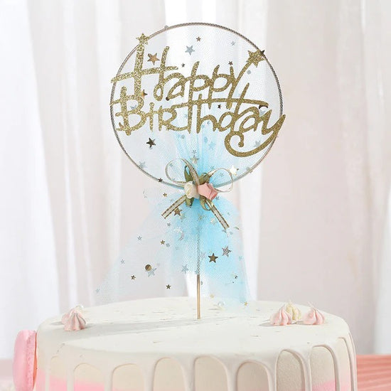 Buy Happy Birthday Fancy Cake Topper at Best Price in Pakistan - Odeez ...