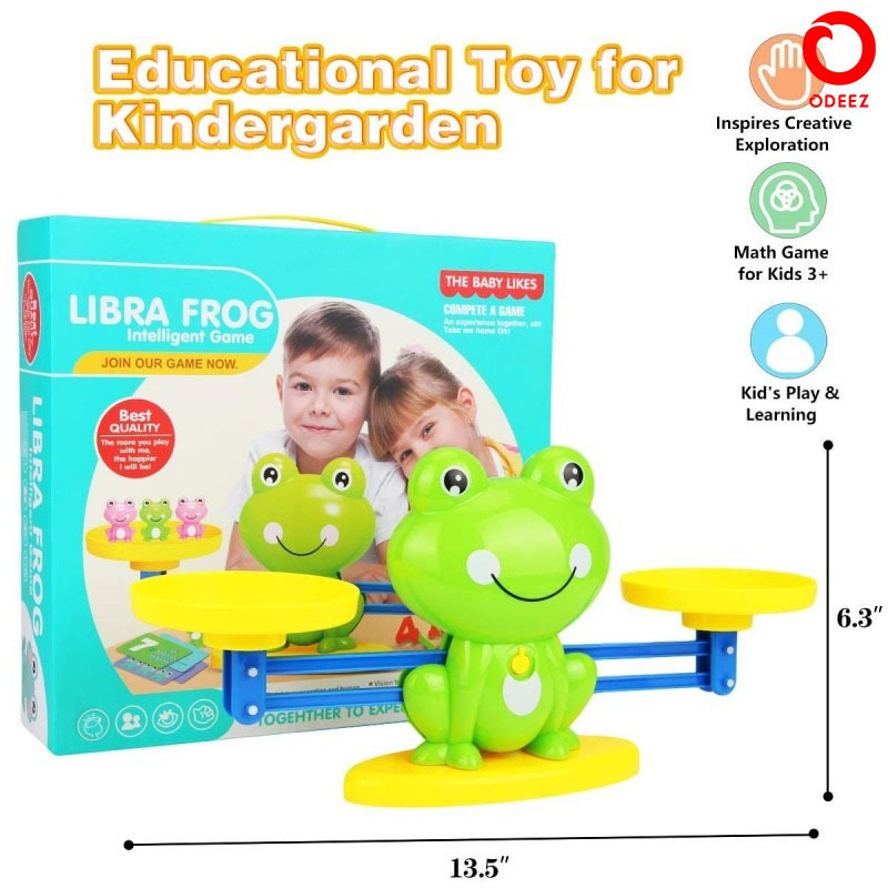 Frog Balancing with Mental Maths Learning Kit - Odeez – Shop Learning & Educational Toys Online ...