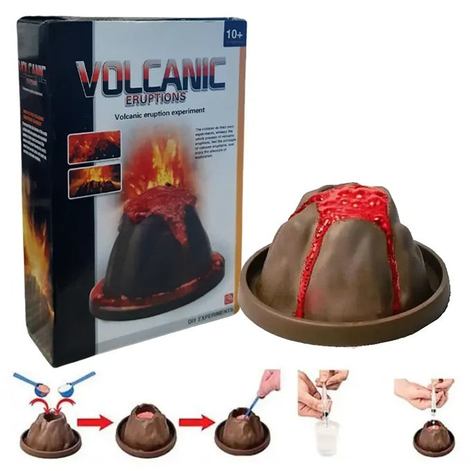 DIY Science Volcanic Eruption Experiment - 666 – Odeez